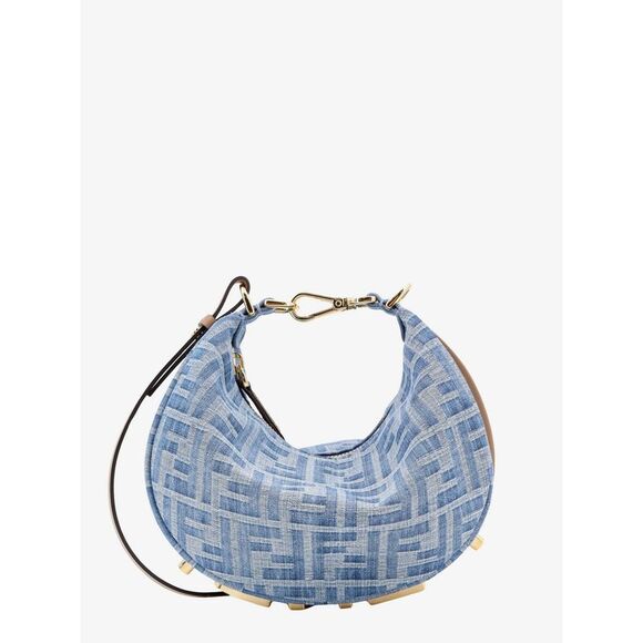 Fendi | Bags | Fendi Fendigraphy Mini Woman Blue Handbags | Poshmark